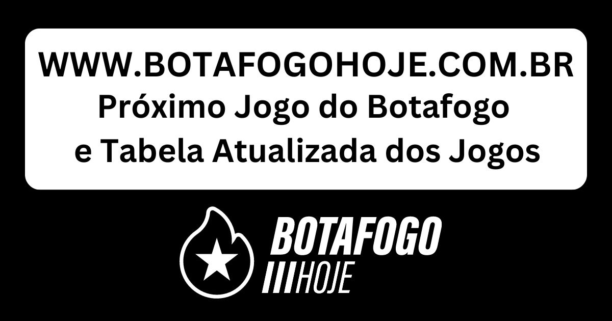 Próximo Jogo do Botafogo e Tabela Atualizada dos Jogos